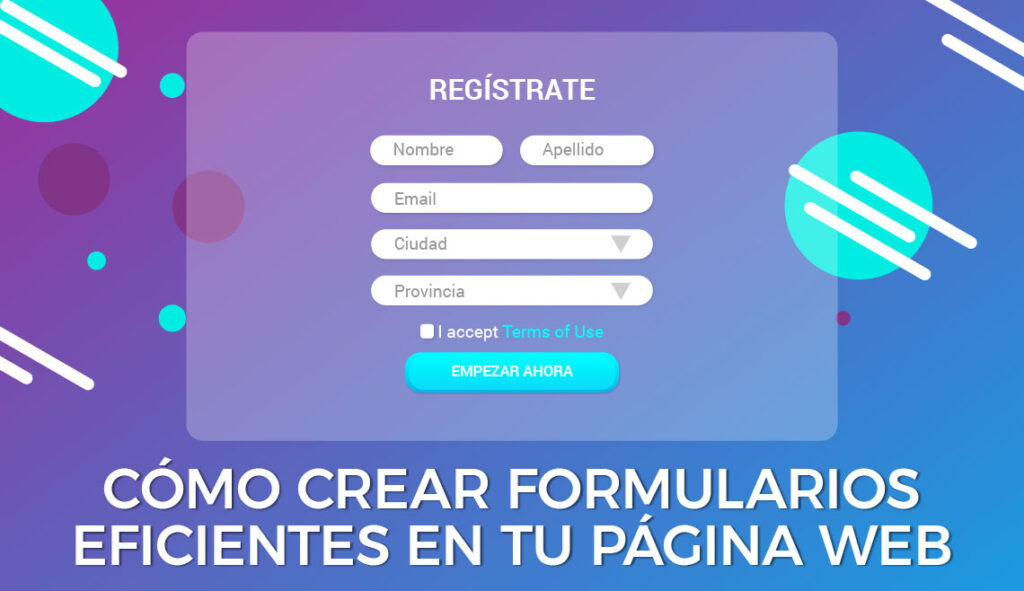 Cómo crear formularios eficientes en tu página web - Pululart